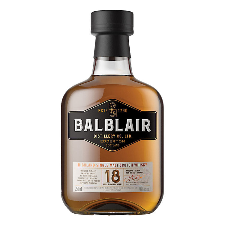 Balblair Single Malt Scotch 18 Yr 92 750 ML – CPD Wine and Liquor