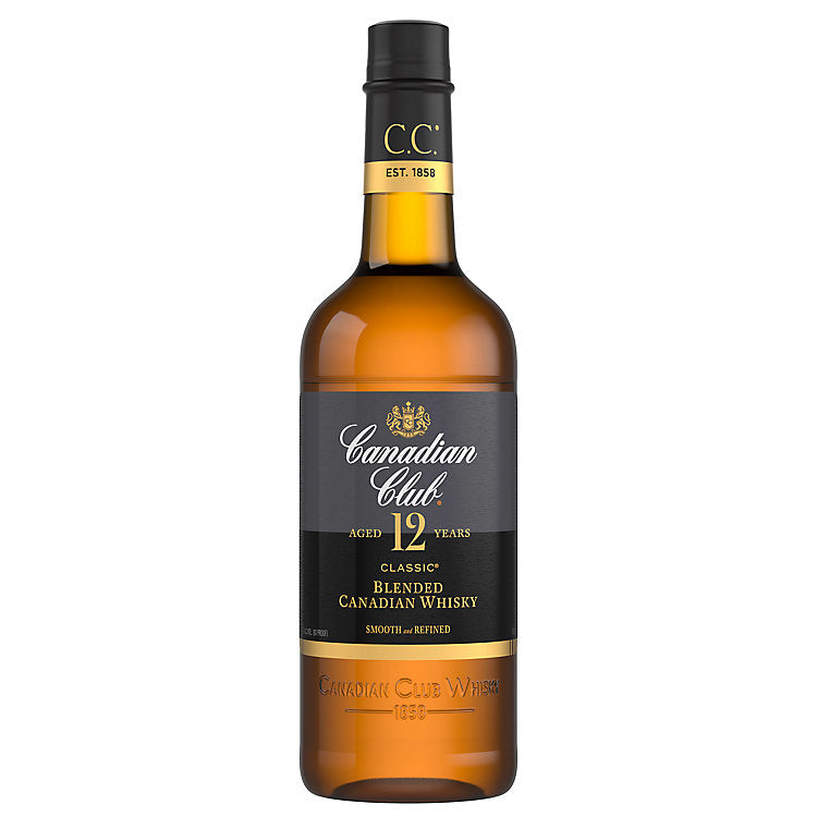Canadian Club Canadian Whisky Classic 12 Yr 80 750 ML – CPD Wine and Liquor
