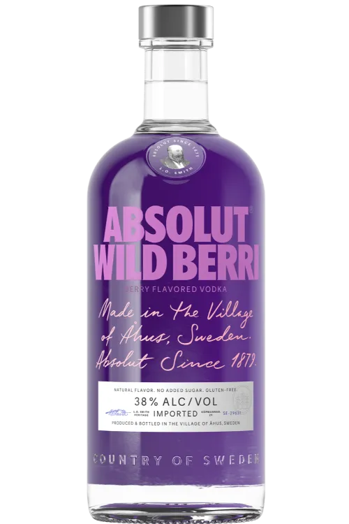 Absolut Berry Flavored Vodka Wild Berri 76 750 ML – CPD Wine and Liquor